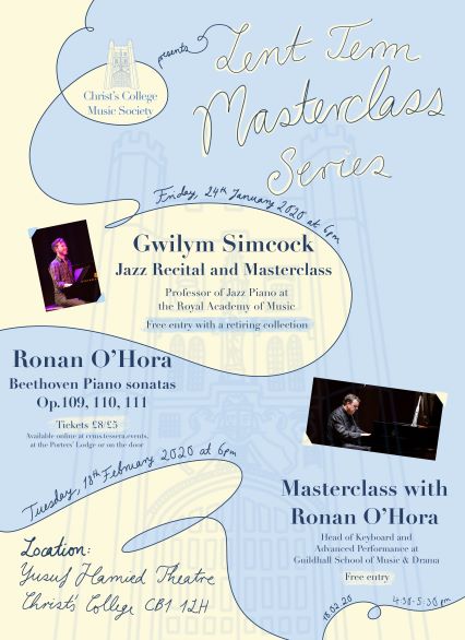 CCMS Master Class - Gwilym Simcock | Christs College Cambridge